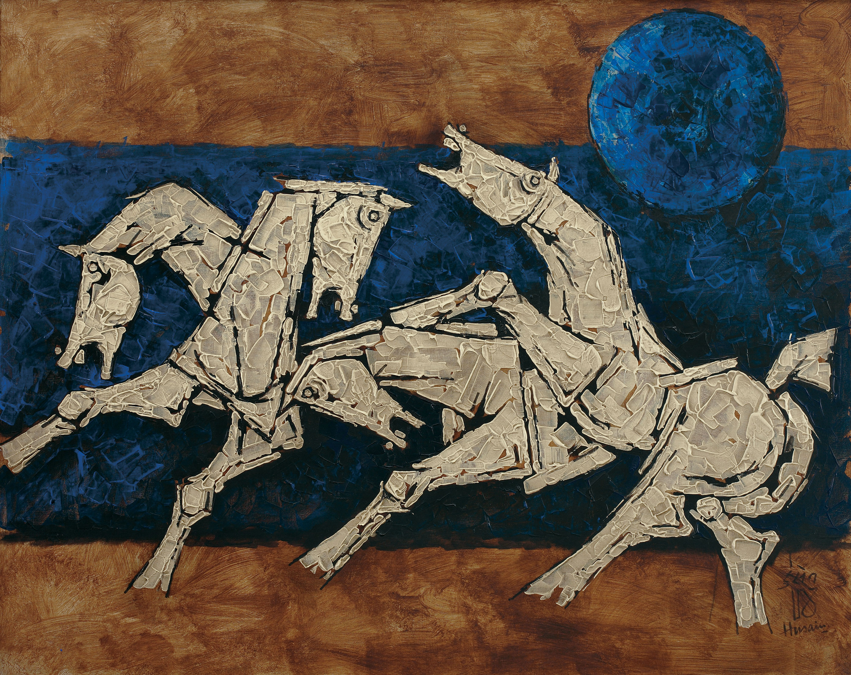 Autumn Auction 2009 -Sep 9-10, 2009 -Lot 40 -M F Husain