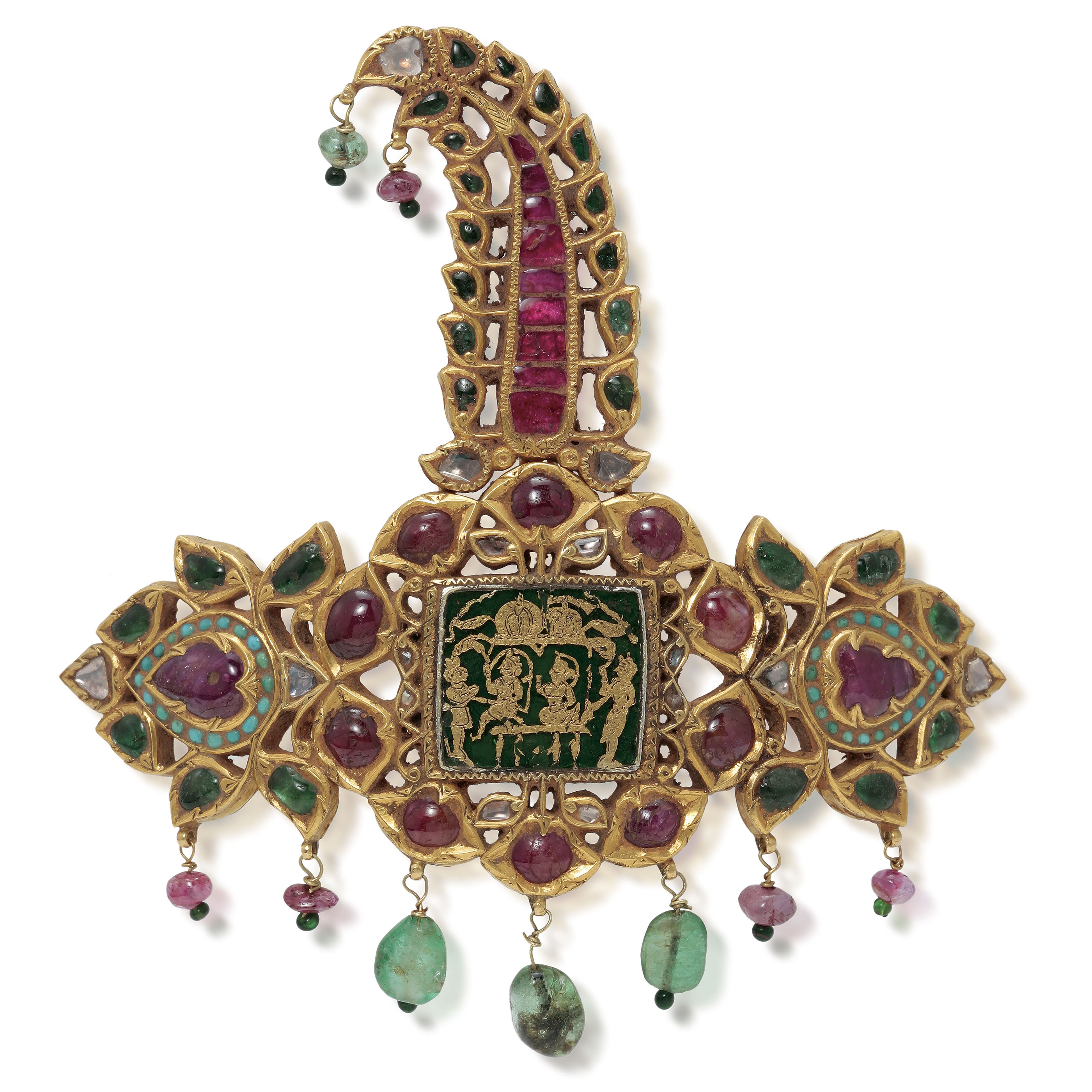 Spring Auction Of Jewels -Apr 15-16, 2009 -Lot 119 -A GEMSTONE 'SARPECH ...