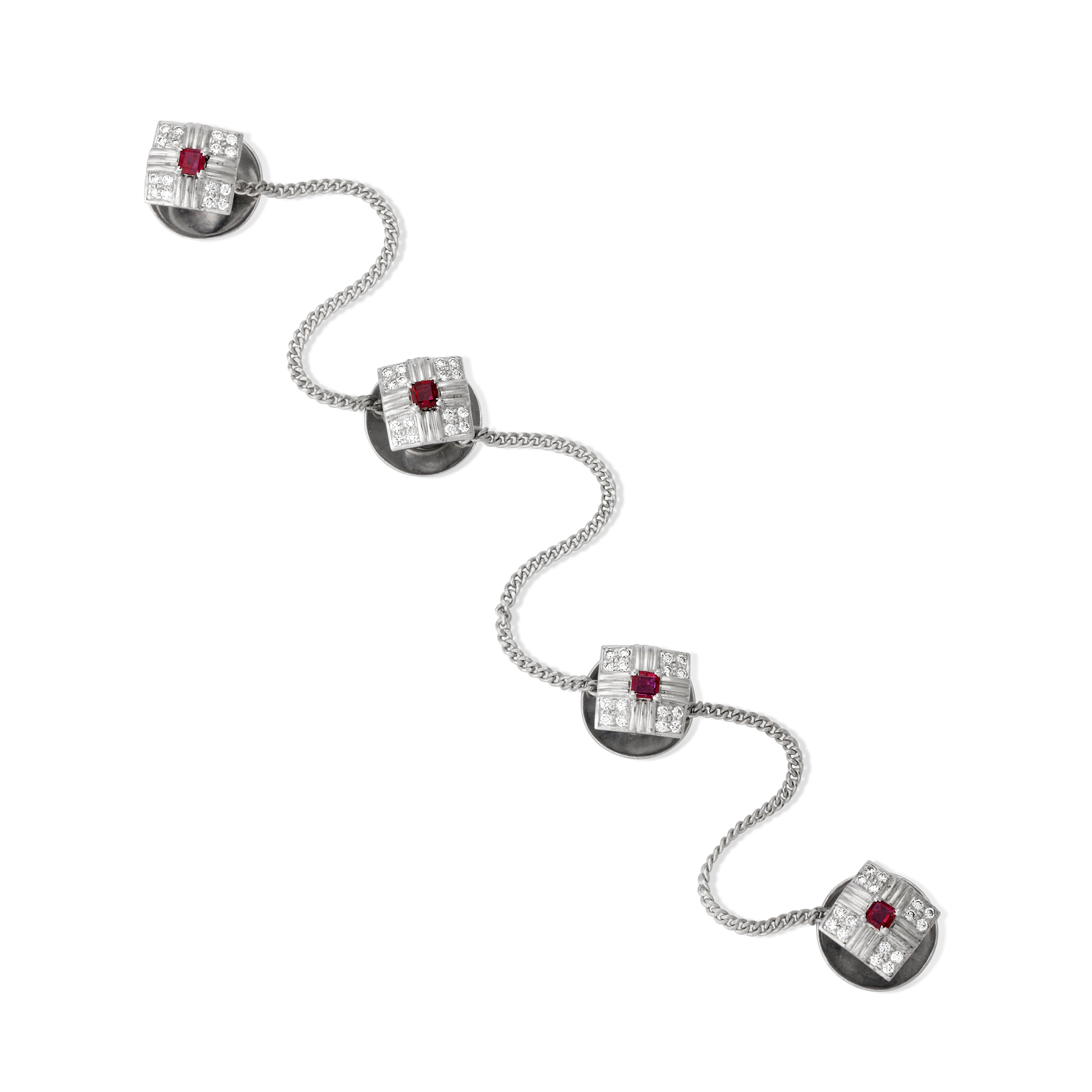 The Gentleman's Sale -Apr 17-18, 2012 -Lot 46 -A SET OF DIAMOND AND ...