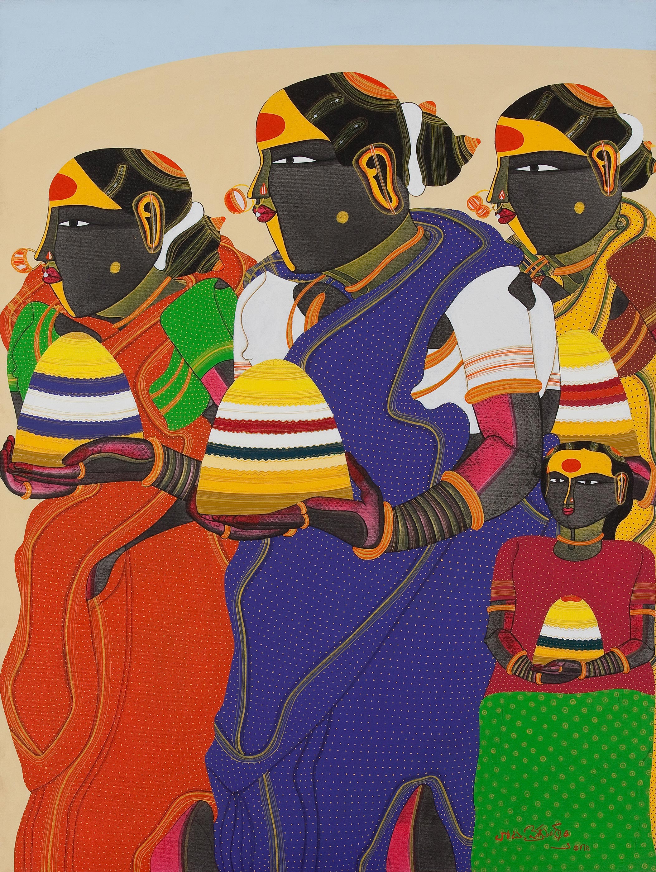 Spring Art Auction -Mar 28-29, 2012 -Lot 76 -Thota Vaikuntam