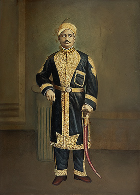 HAND PAINTED PHOTOGRAPH OF A MAHARAJA @ | StoryLTD