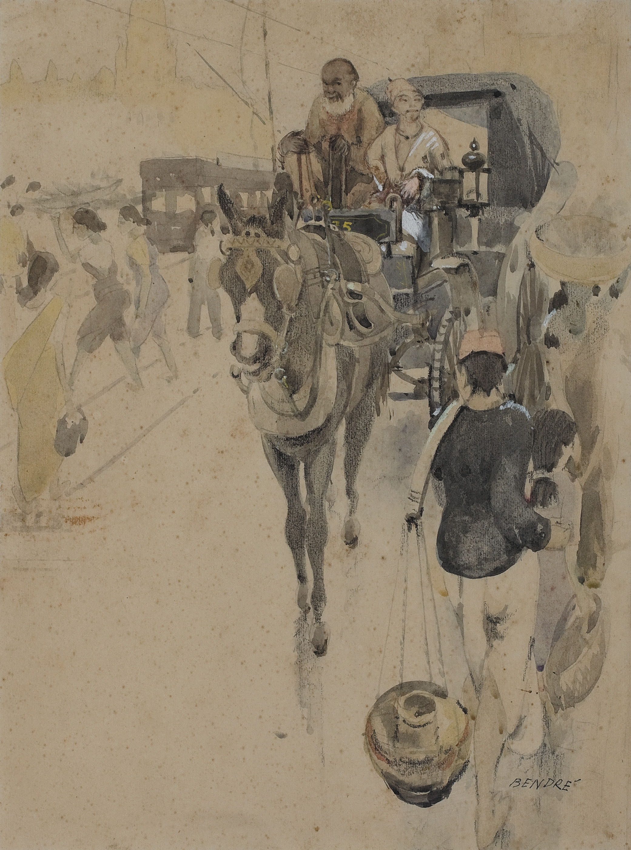 24 Hour Online Auction: Works On Paper -Mar 26-27, 2014 -Lot 44 -N S Bendre