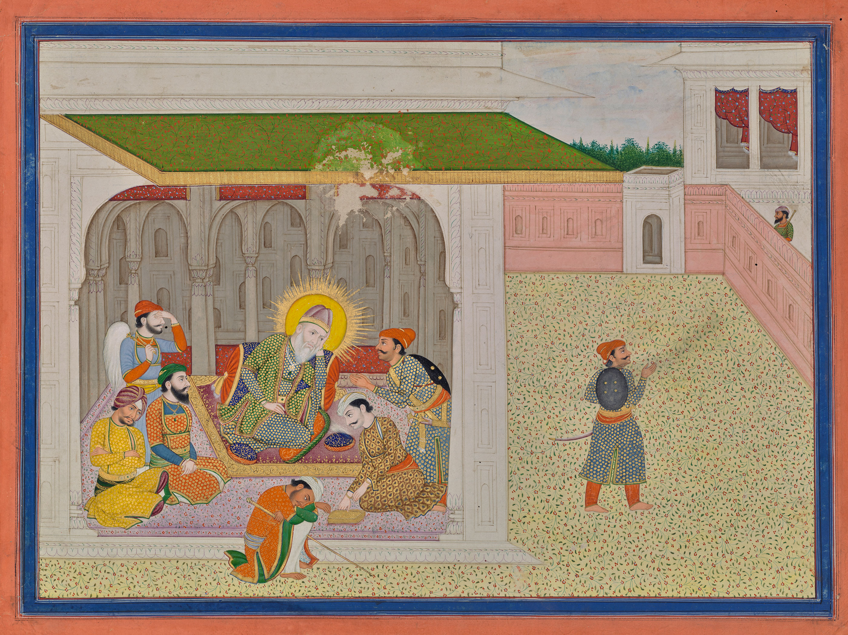 Classical Indian Art -Dec-14, 2015 -Lot 33 -AN ELDERLY SIKH GURU ...