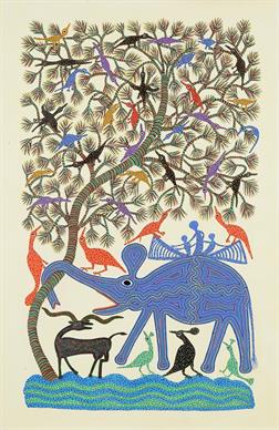 BHURI BAI - Untitled (Bhil Art) @ | StoryLTD