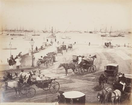 UNKNOWN PHOTOGRAPHER - HARBOUR SHIPS AND CARRIAGES, APOLLO BUNDER ...