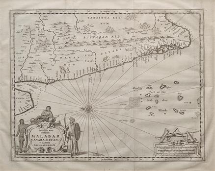 PHILIPPUS BALDAEUS - Descriptio Nova Imperii Malabar, Canara, Decan ...