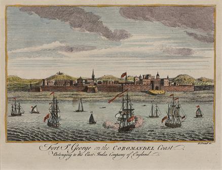 W. PROUD, AFTER UNKNOWN ARTIST - Fort St. George on the Coromandel ...