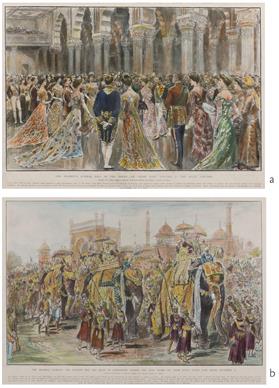 MELTON PRIOR - Set of two prints of Ball Room Dancing in Red fort ...