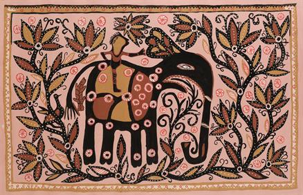 PARVATI DEVI - Untitled (Sohrai Painting) @ | StoryLTD