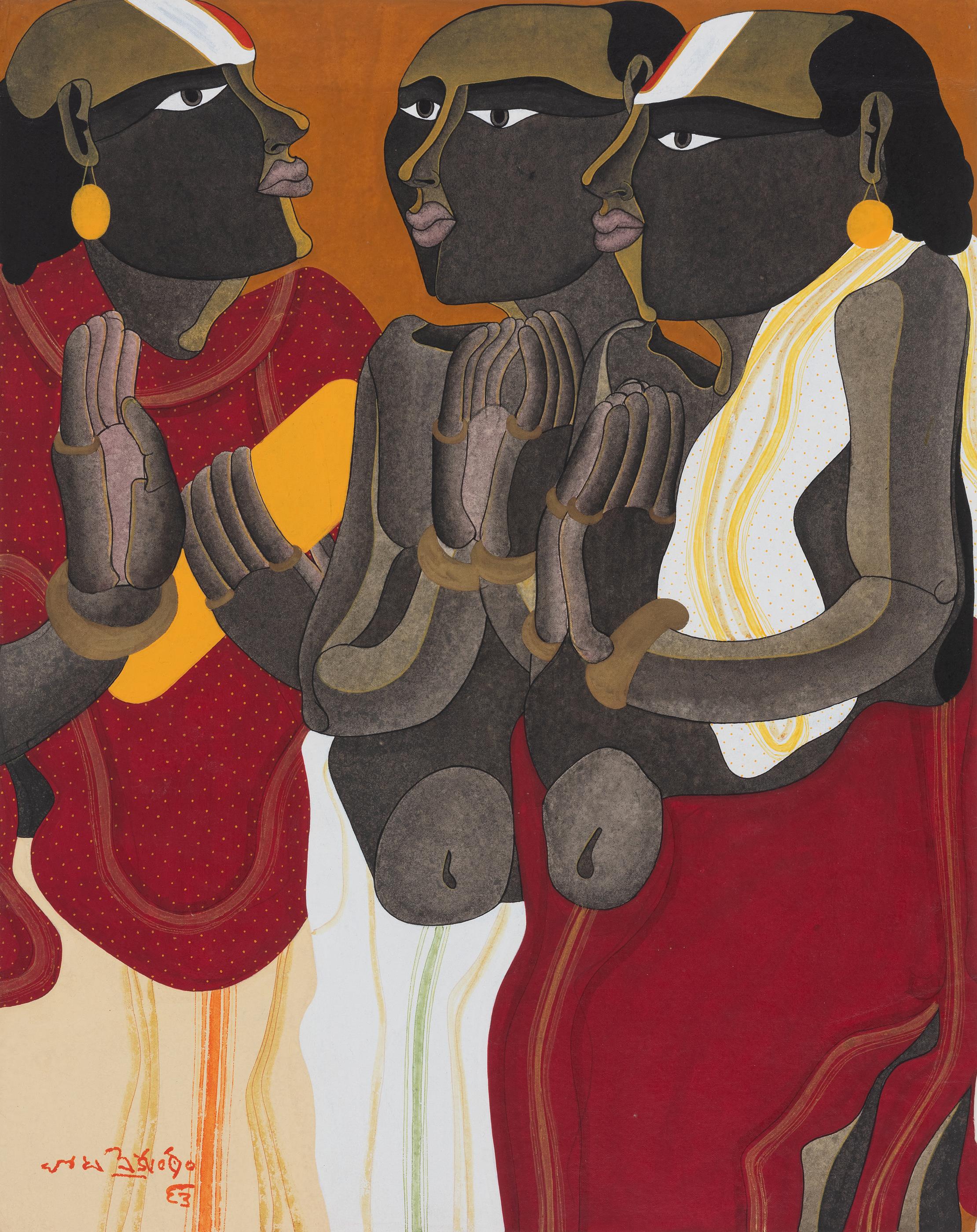 Exhibitions - Details - Saffronart :: Thota Vaikuntam : Untitled 1993