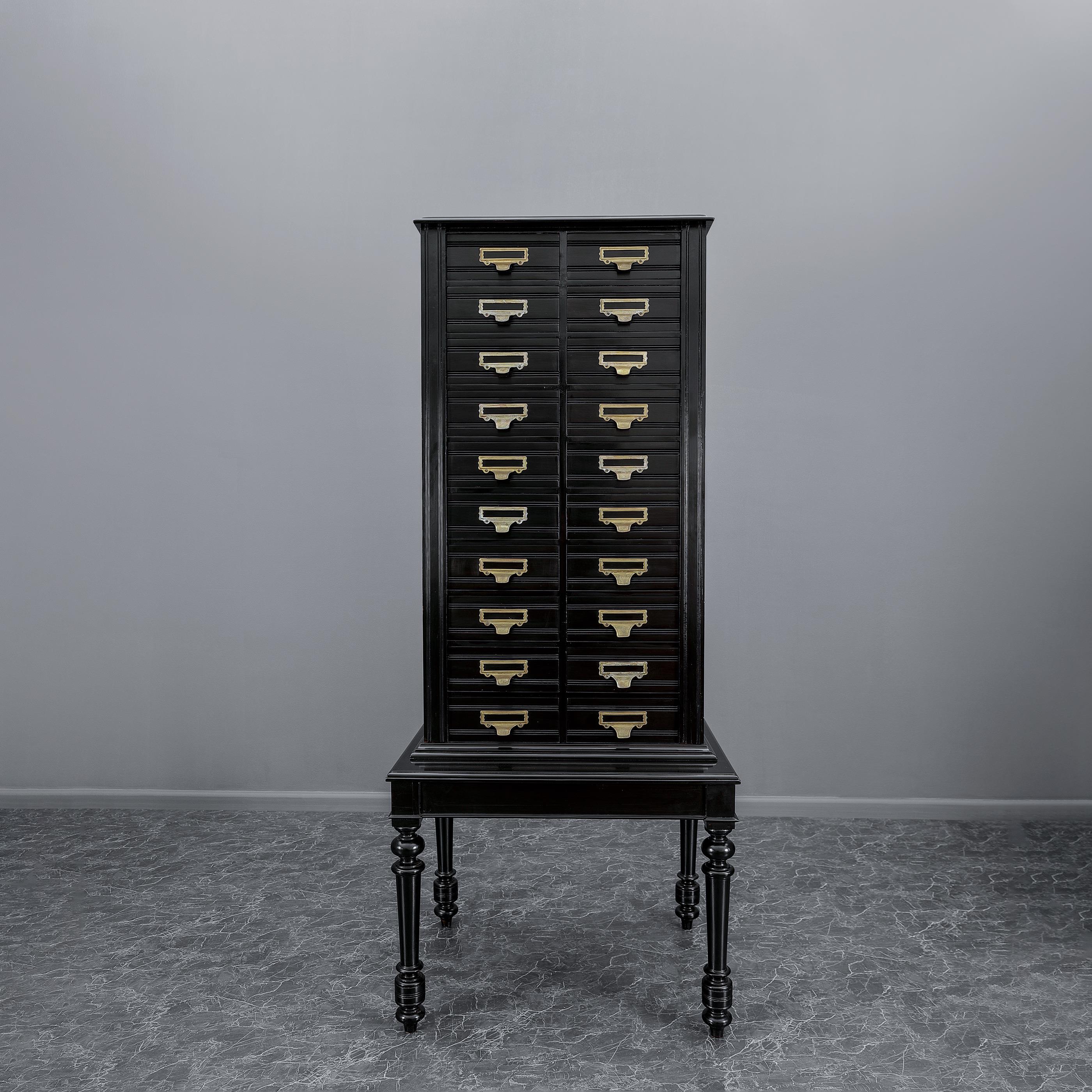The Design Sale -Nov 23-24, 2022 -Lot 5 - Library Card Catalogue Cabinet