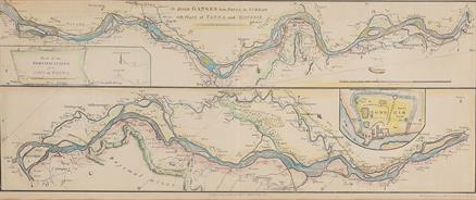MAJOR JAMES RENNELL - The River Ganges from Patna to Surdah with Plans ...