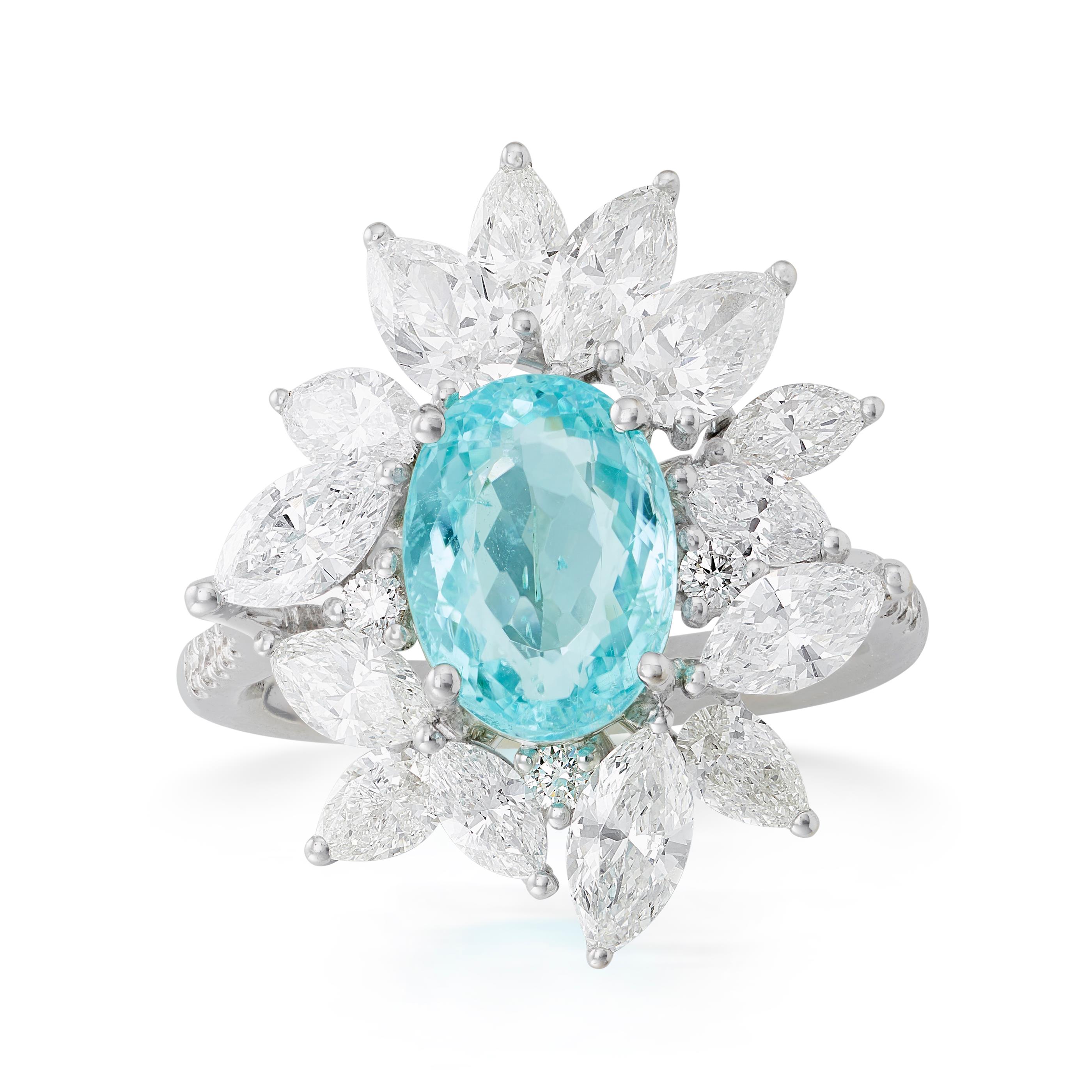 Fine Jewels And Silver -Oct 25-26, 2023 -Lot 71 -TOURMALINE AND DIAMOND ...