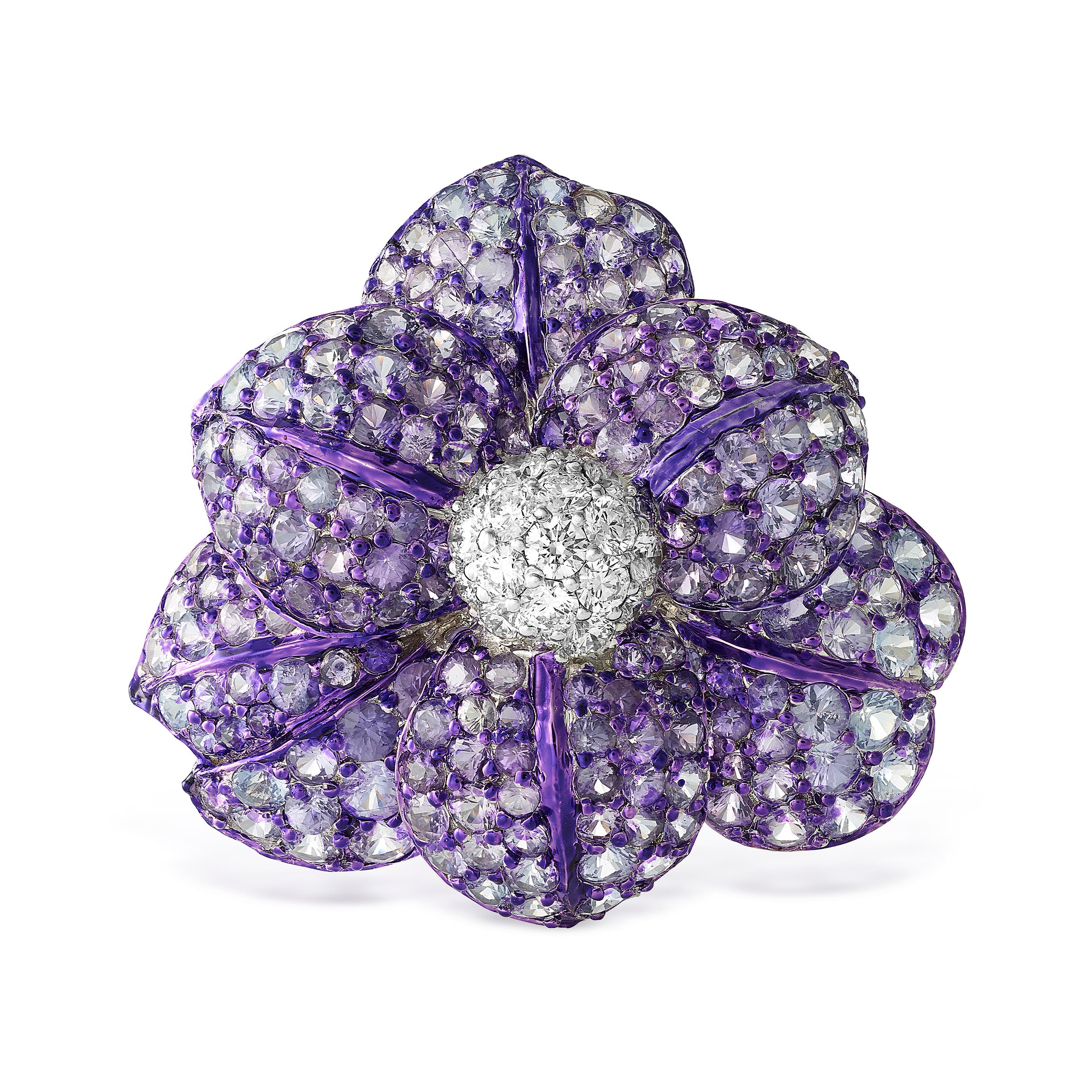 Fine Jewels And Silver -Oct 25-26, 2023 -Lot 73 -PURPLE SAPPHIRE AND ...