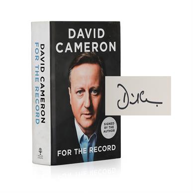 David Cameron - For the Record [Signed Book by David Cameron] @ | StoryLTD