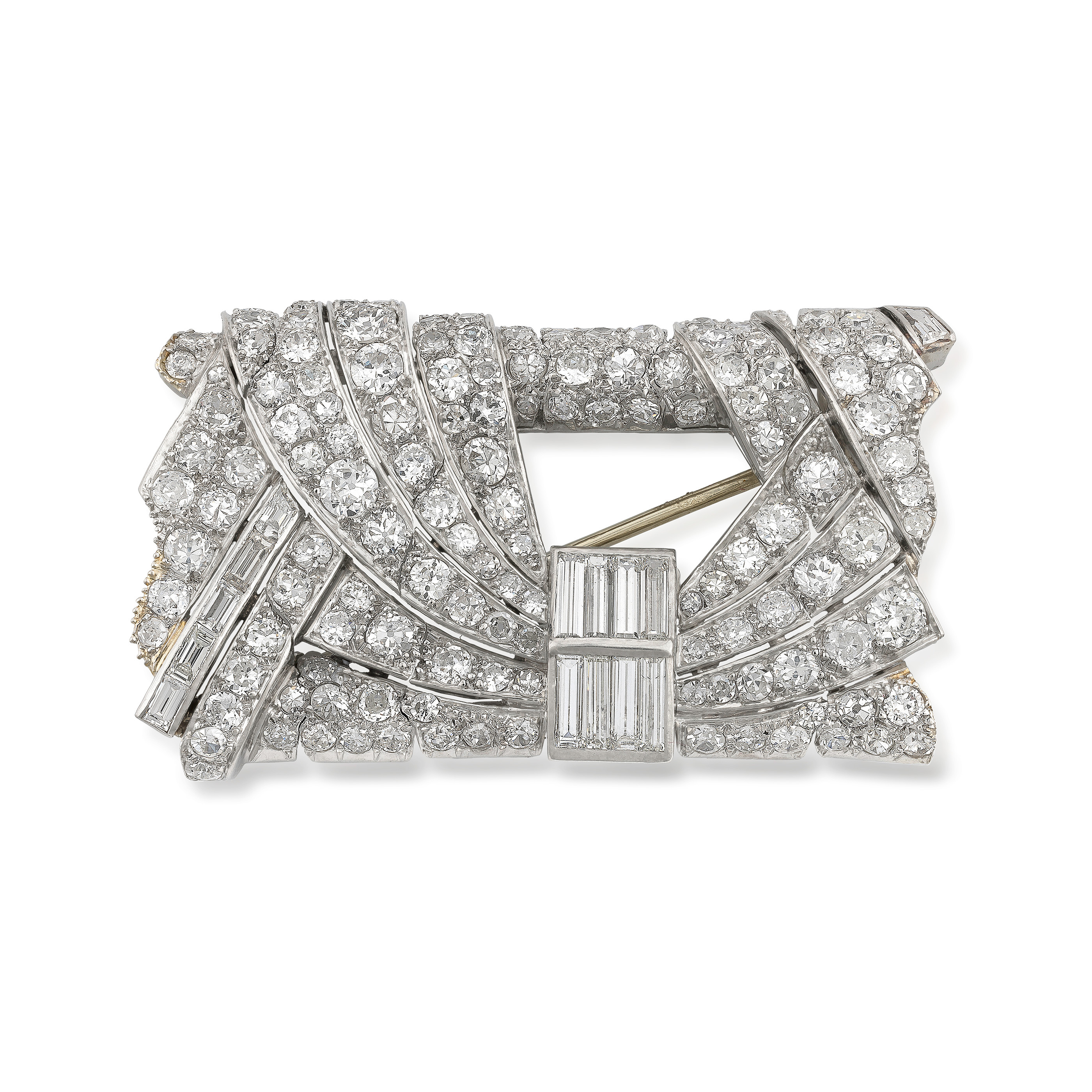Fine Jewels And Silver -May 1-2, 2024 -Lot 45 -ART DECO DIAMOND BROOCH